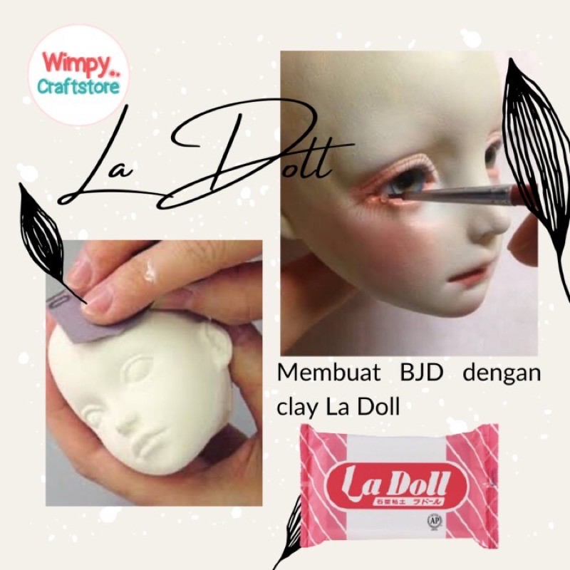 Jual Clay LA DOLL 500gr for BJD Ball Jointed Doll Clay Figure Sculpting ...