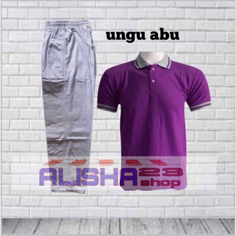 Jual Setelan Training Abu Polos Kaos berkerah lengan pendek / stelan ... Jual Setelan Training Abu Polos Kaos berkerah lengan pendek / stelan ...