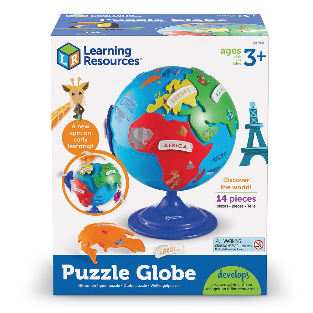 Jual Learning Resources Puzzle Globe Geography Bola Dunia Dan Puzzle ...