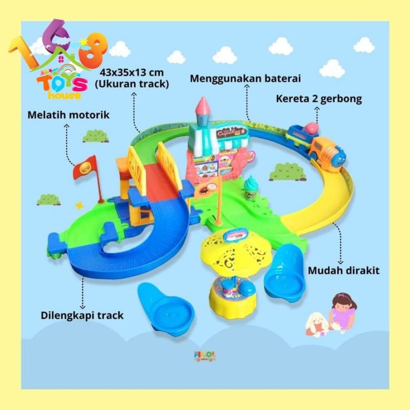 Jual MAINAN EDUKASI TRACK KERETA API BERJALAN TRAIN SET SWEET TRAIN ...