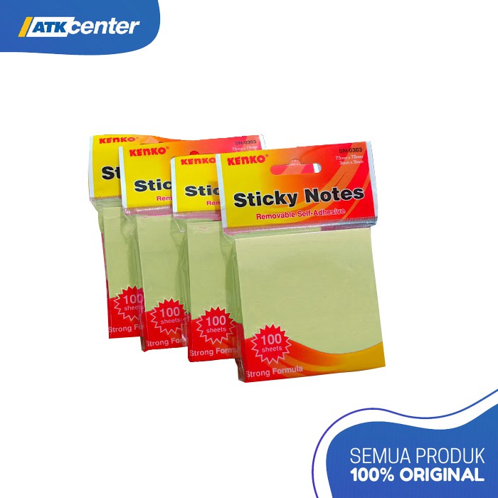 Jual Sticky Note Kenko SN-0303 Kuning | Shopee Indonesia