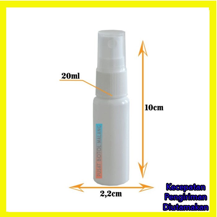 Jual Botol Spray 20ml ( pet Putih putih) | Shopee Indonesia
