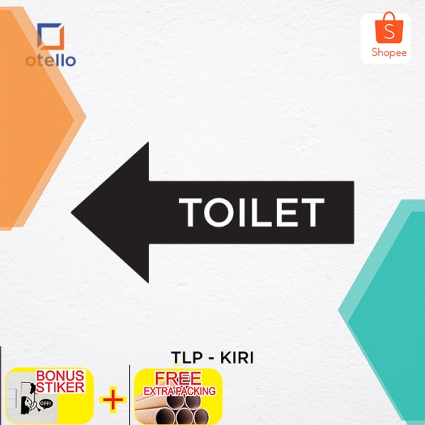 Jual Promo Toilet Panah Papan Sign Board Akrilik Print Sign Label ...