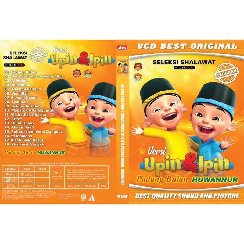 Jual KASET VCD DVD MUSIK LAGU TERBARU SELEKSI SHOLAWAT VERSI UPIN & IPIN | Shopee Indonesia
