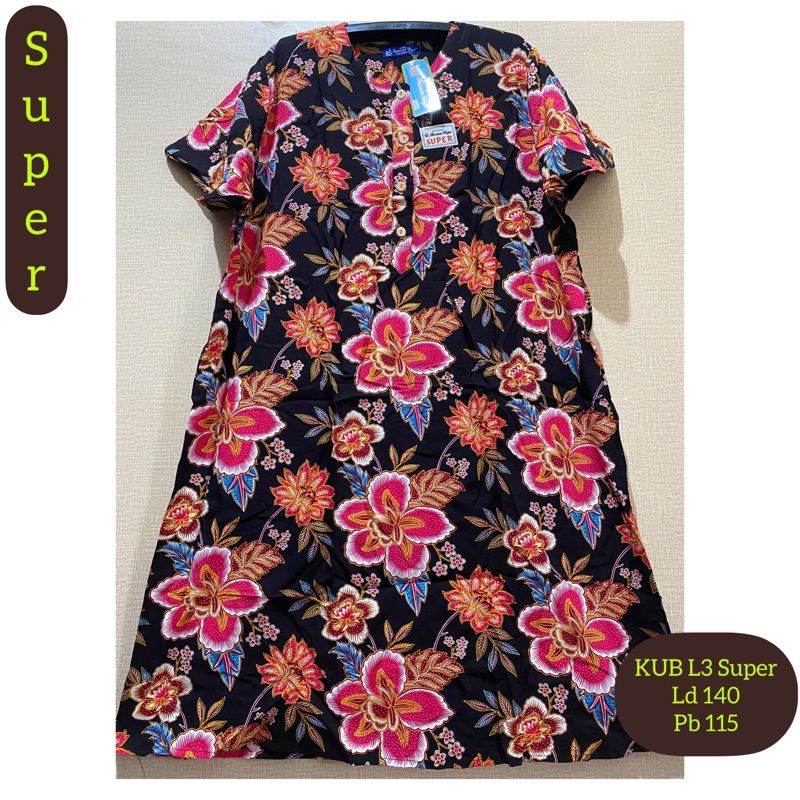 Jual DASTER/BAJU JUMBO L3 SUPER KENCANA UNGU LABEL BIRU|LD 140 CM ...