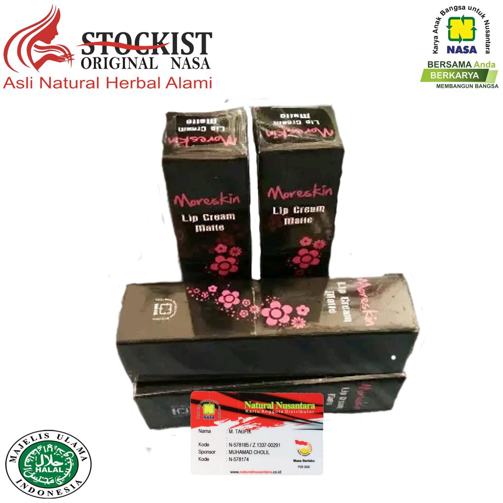 Jual [COD] Moreskin Lip Cream Matte Nasa Asli Original NASA /Stockist ...