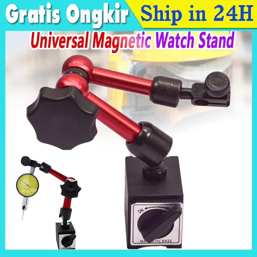 Jual Magnetic Stand Base Stang Flexible Dudukan Dial Indicator Waterproof Leverage | Shopee ...