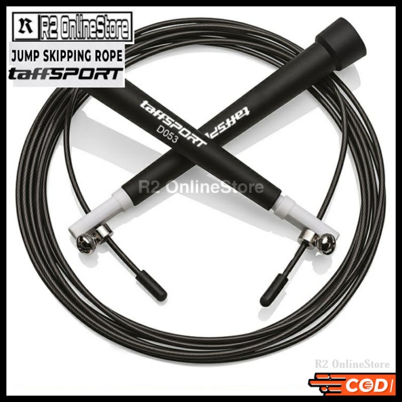 Jual TaffSPORT Tali Skipping Jump Rope Steel Wire Bearing 3 Meter Murah ...