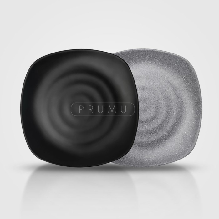Jual PRUMU Melamine Stone Piring 9 inch - Piring Kotak - Piring Cafe ...
