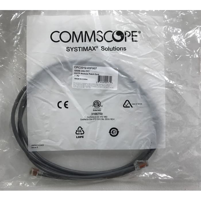 Jual Kabel lan 2m Commscope Systimax Patch Cord Cat5 Kabel lan 2 meter ...
