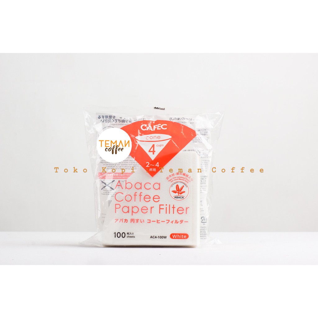 Jual Cafec Abaca V60 Coffee Filter Size 02 Bleached White 100Pcs ...