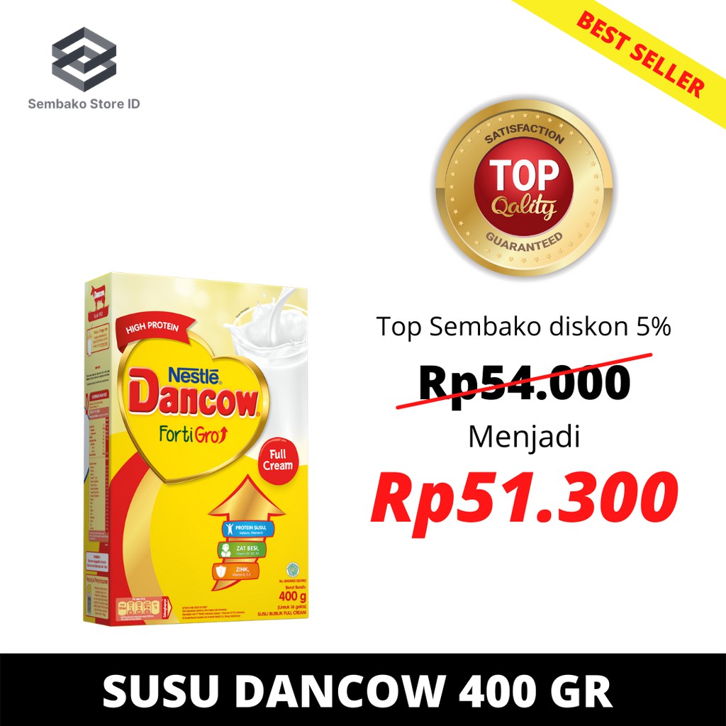 Jual Susu Dancow 400 gr | Shopee Indonesia