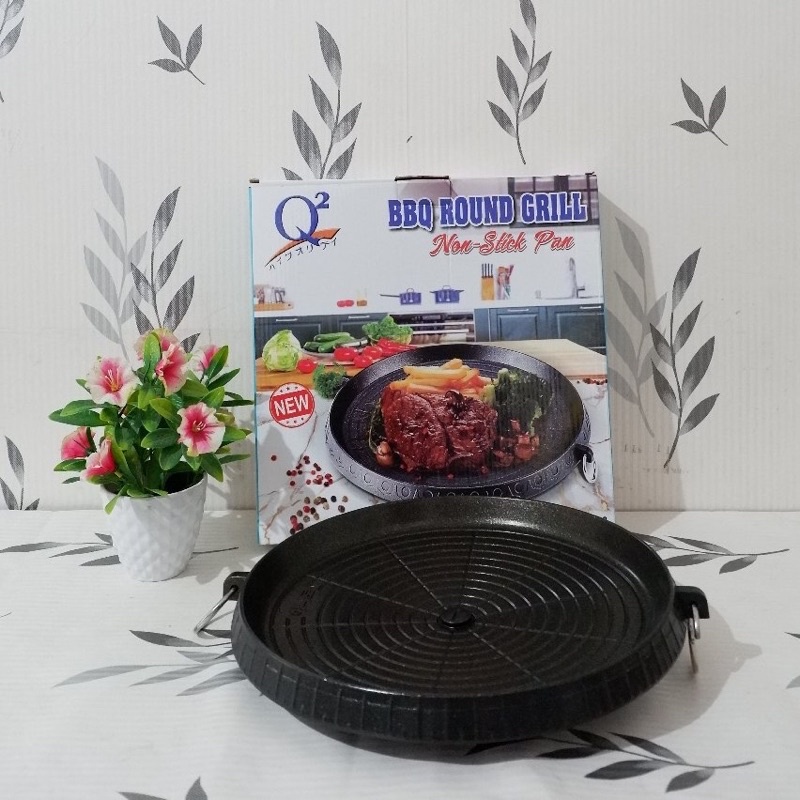 Jual panggangan bulat / bulgogi / grill pan bulat ultra grill ...
