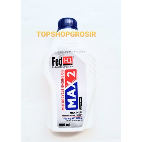 Jual Oli Mesin Matik Matic Honda 4 AT MAX 2 SAE 10W-30 FEDERAL HQ 800ML ...