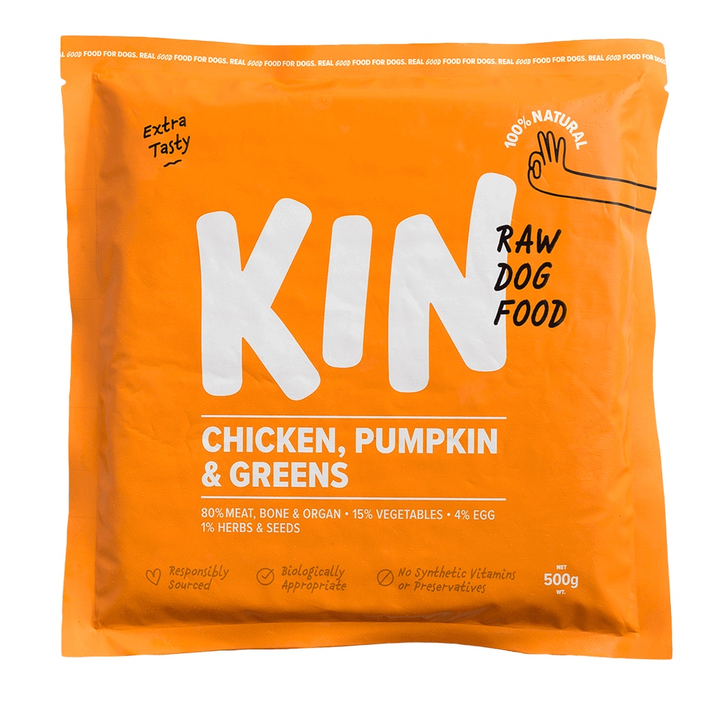 Jual KIN DOG FOOD - Chicken Pumpkin & Greens 500g | Shopee Indonesia