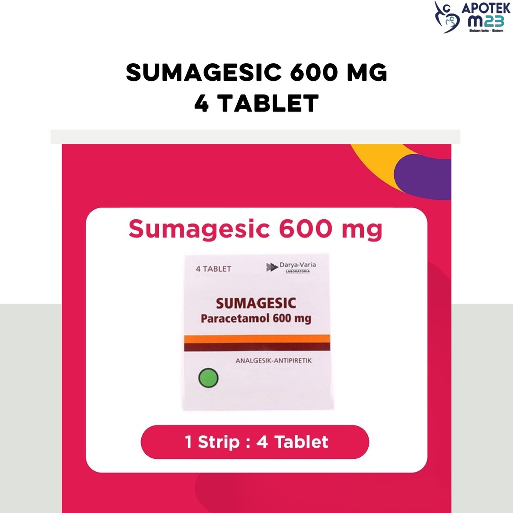 Jual Sumagesic Paracetamol 600 mg - 4 Tablet | Shopee Indonesia