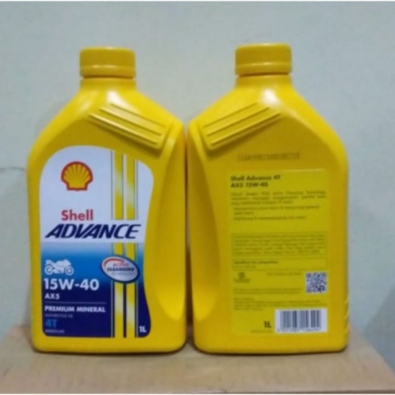 Jual shell advance AX5 4T sae 10/30 1 liter ( dijamin asli ) | Shopee ...