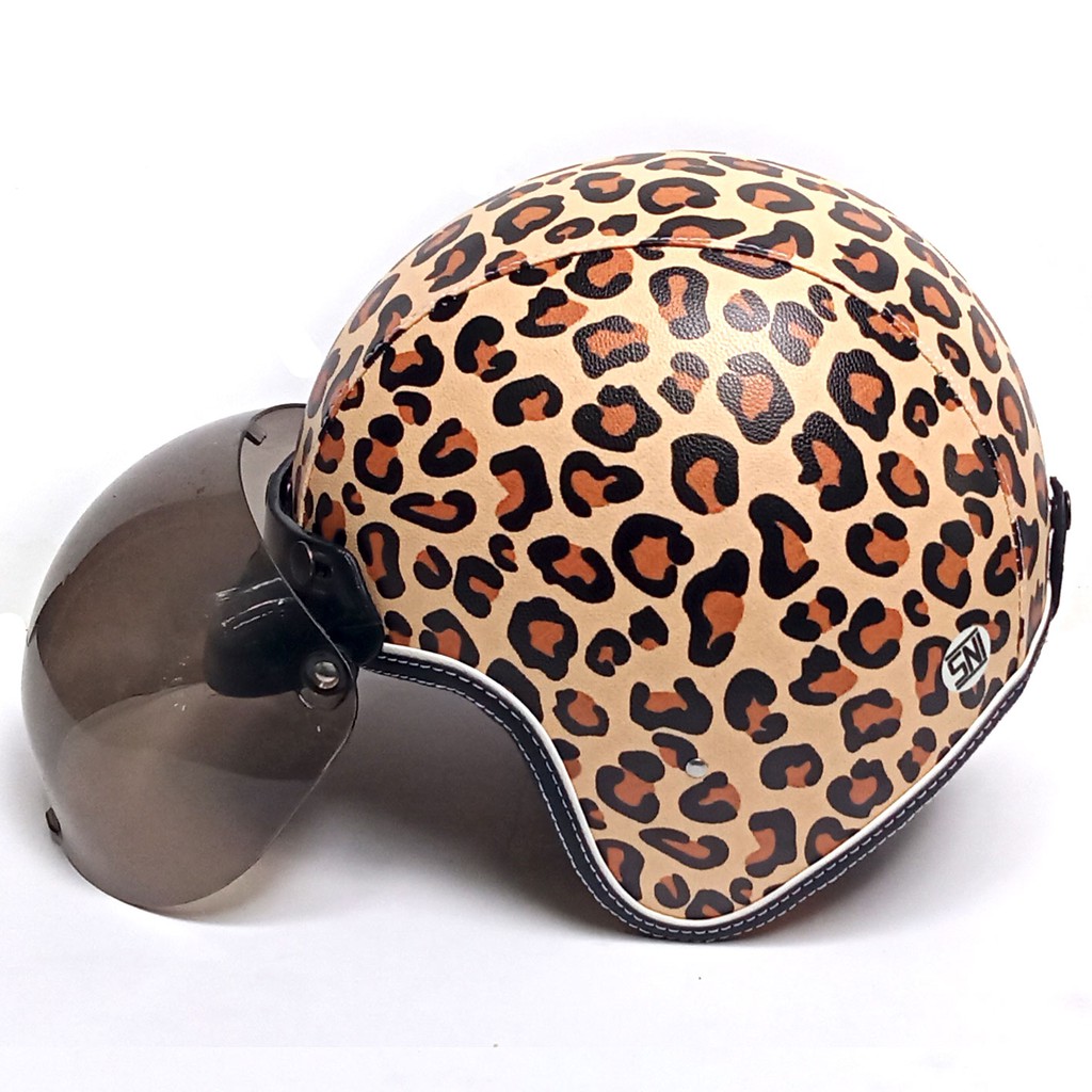 Jual Helm bogo retro kulit dewasa full leher Dewasa Pria & Wanita Murah ...