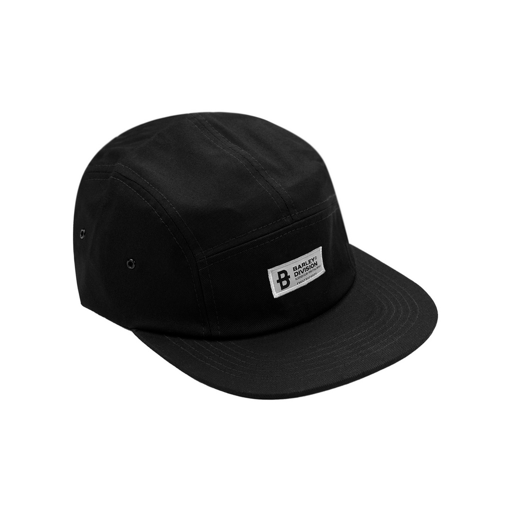 Jual Topi Barley Division Label B Black 5panel | Shopee Indonesia