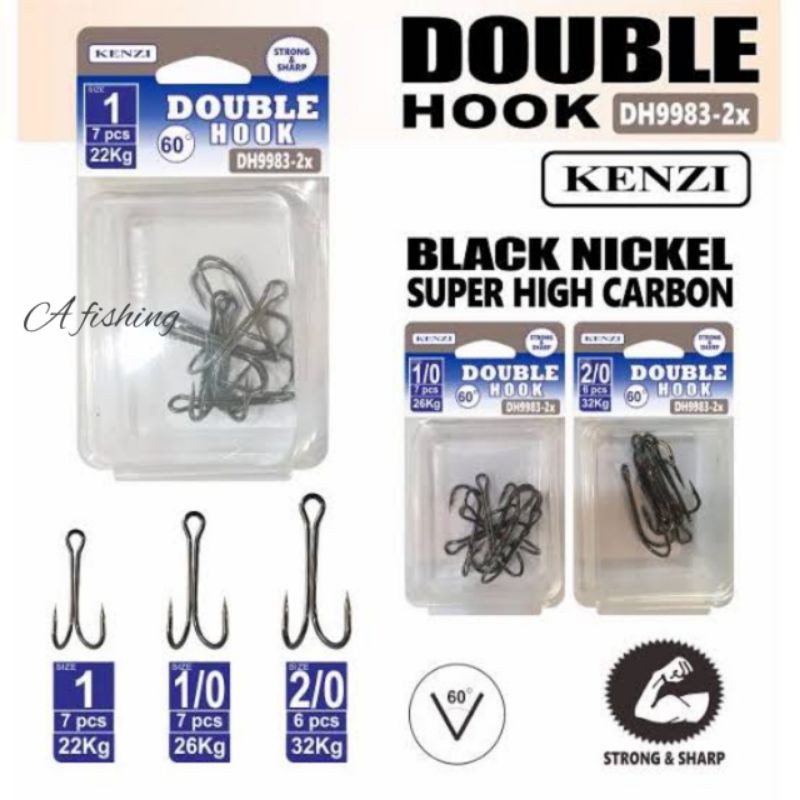 Jual DOUBLE HOOK KENZI BLACK NIKEL | Shopee Indonesia