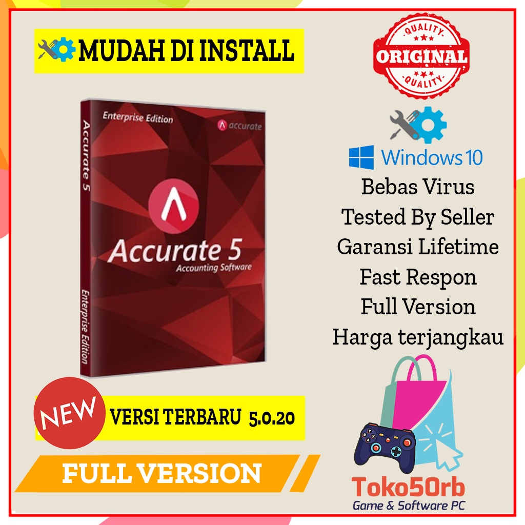 Jual Software Akuntansi: ACCURATE 5 Enterprise [32 & 64 bit] | Shopee ...