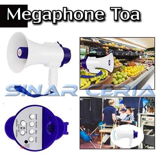 Jual Speaker Megaphone Toak Toa Seri 518 Genggam Lipat Rekaman dan ...