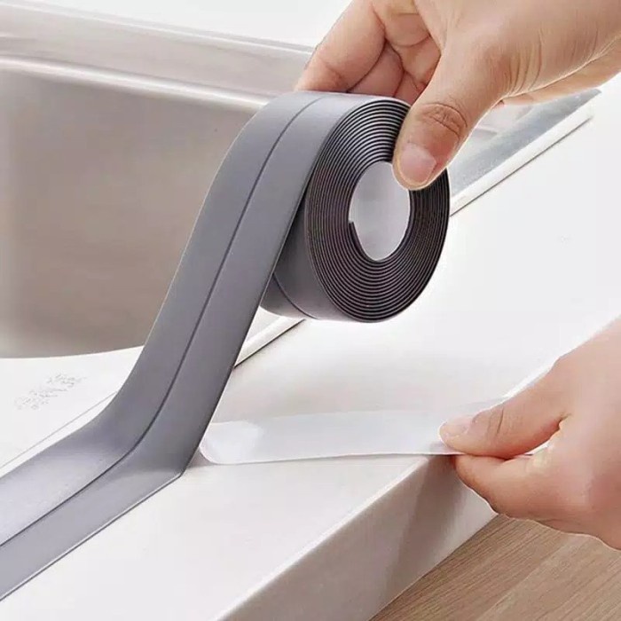Jual Tape Perekat Sticker Anti Jamur Air Minyak Lakban Dapur Wastafel ...