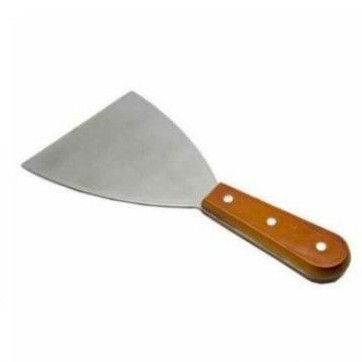 Jual spatula sutil martabak stainless gagang kayu / Tepanyaki / cape ...