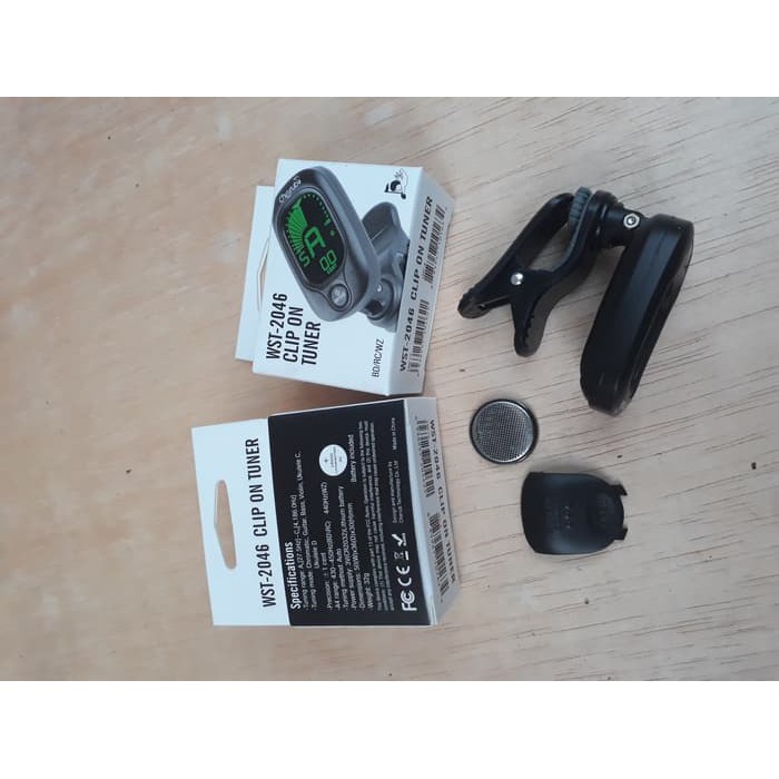 Jual CLIP TUNNER GITAR BASS CHERUB WST-2046 BD ORIGINAL SATUAN | Shopee Indonesia