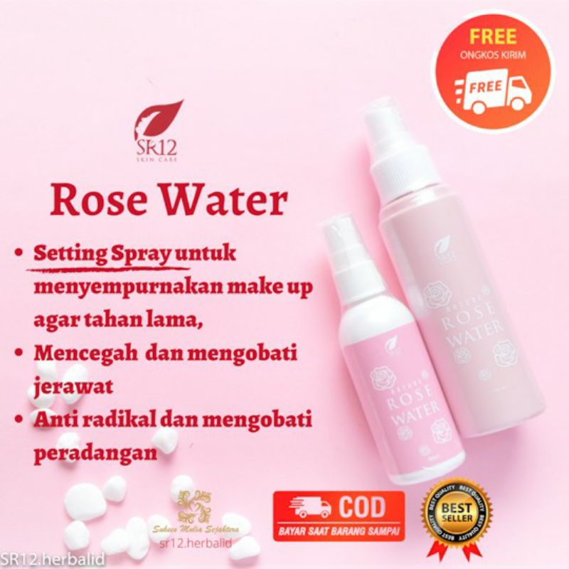 Jual rose water sr12 ori free gift | Shopee Indonesia