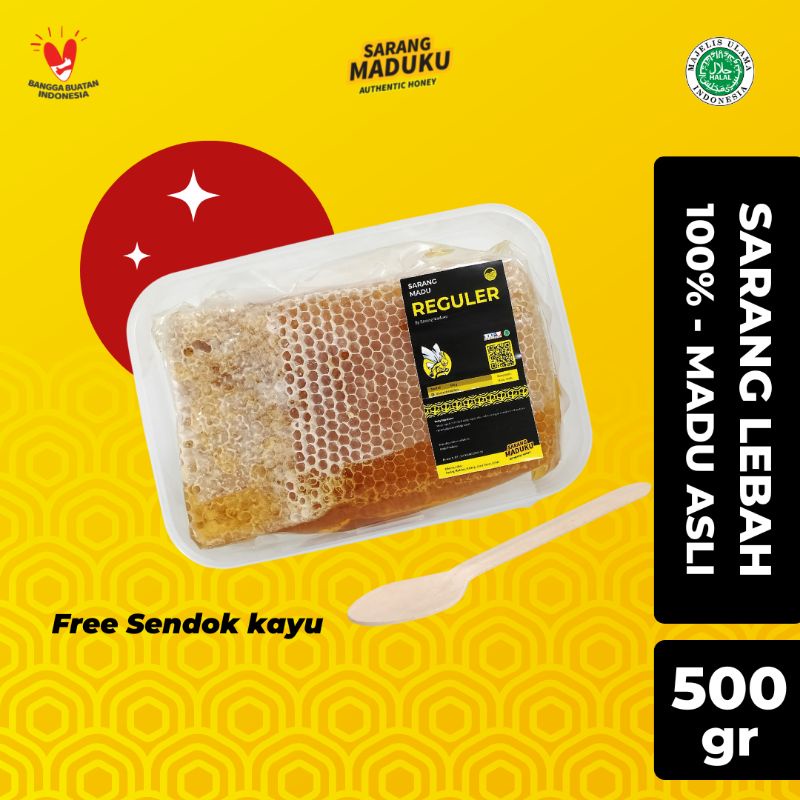 Jual Sarang Maduku - Madu Sarang Asli 100% Raw Honey 500gr | Shopee Indonesia