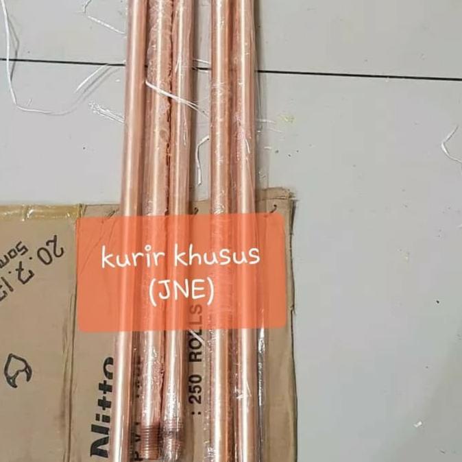 Jual grounding rod besi panjang 2mter/grounding penangkal petir 2meter ...