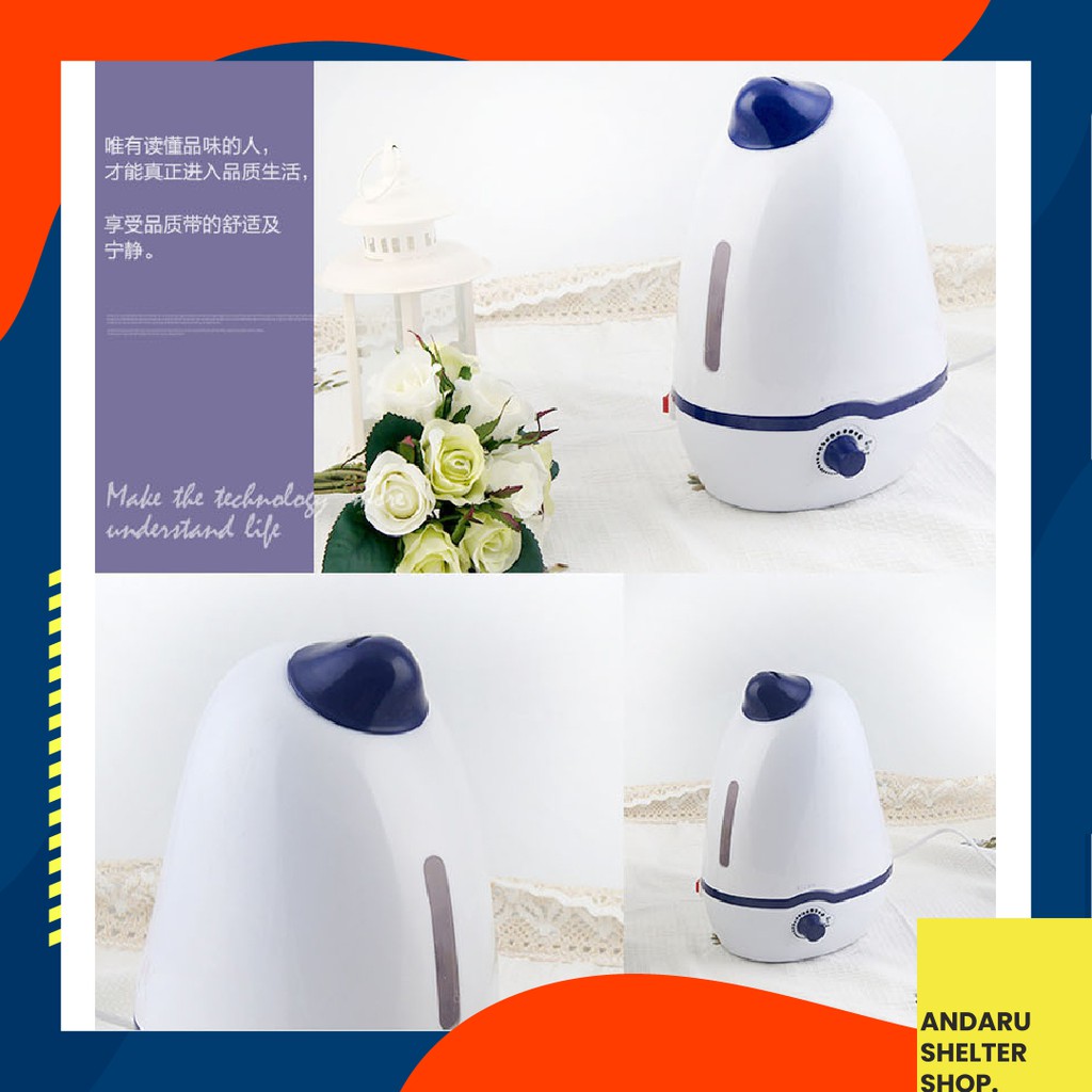 Jual Air Humidifier Diffuser Pelembab Udara Ultrasonic Aromatherapy ...