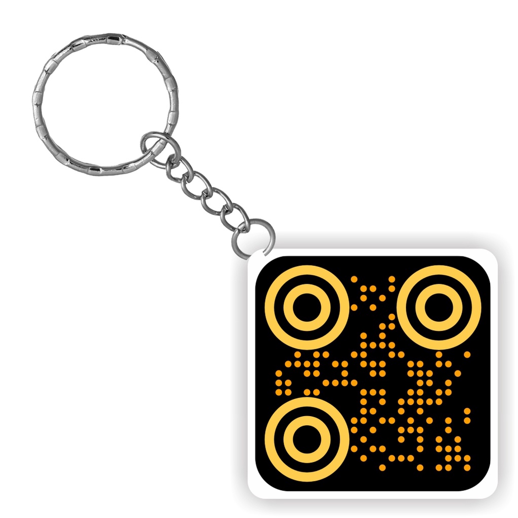 Jual Gantungan Kunci QR Code - Gantungan Kunci BARCODE - Gantungan ...