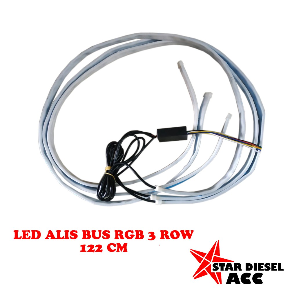 Jual LAMPU BUS RGB LAMPU BAGASI RGB LAMPU REM TRUK RGB 12V TIGA BARIS ...