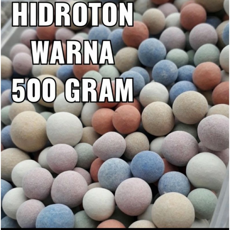 Jual Media tanam hidroton warna, hydroton rainbow, leca warna pastel ...