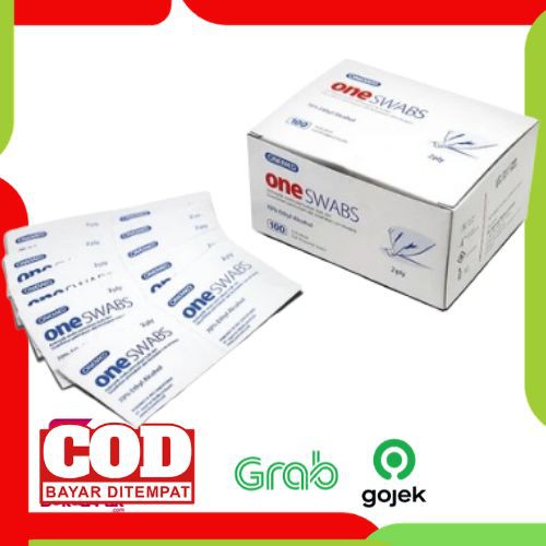 Jual Alcohol Swab Oneswab / Alkohol antiseptik 70% / Tissue Kapas One ...