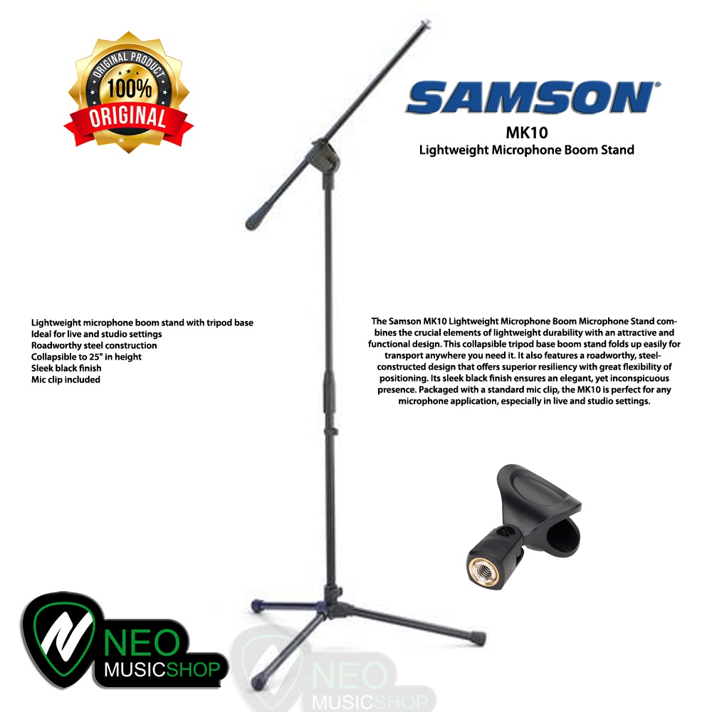 Jual SAMSON MK10 Lightweight Microphone Boom Stand | Shopee Indonesia