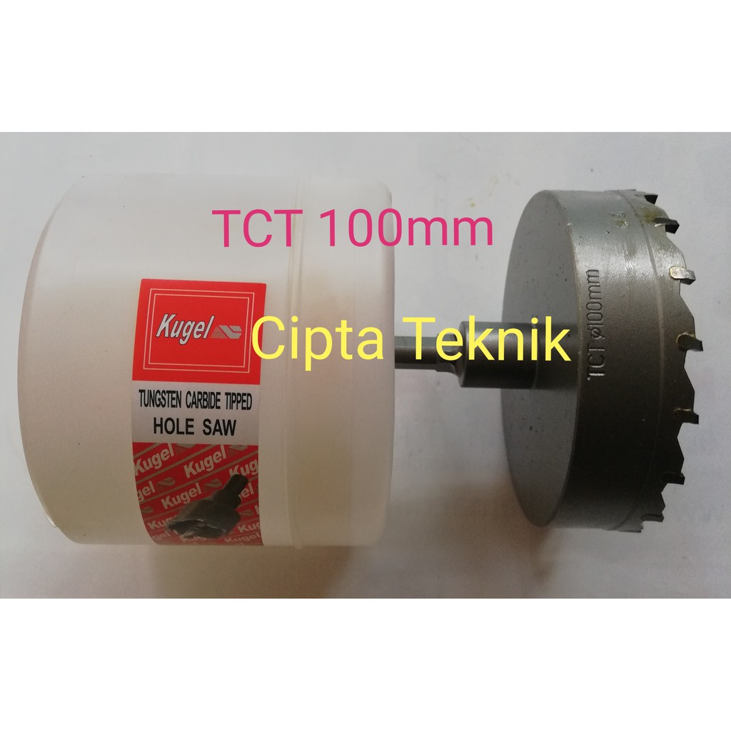 Jual Hole Saw Kugel TCT 100mm Holesaw 100 mm Tungsten Carbide Tipped ...
