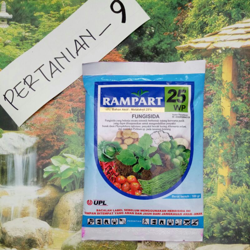 Jual Fungisida RAMPART 25WP /Obat jamur pada tanaman / obat busuk dan bercak 100gram | Shopee ...