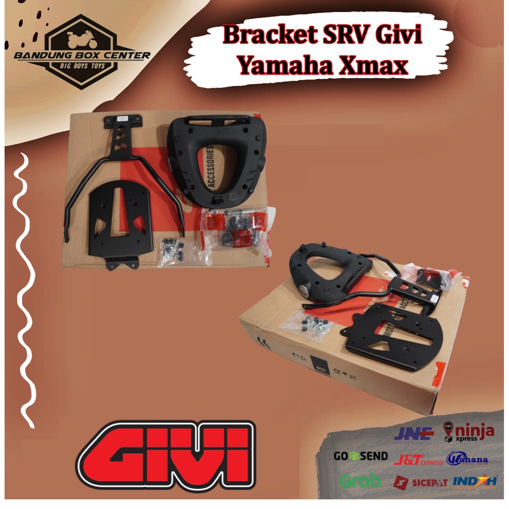 Jual Bracket Box atau Breket GIVI SRV original untuk motor Yamaha Xmax ...