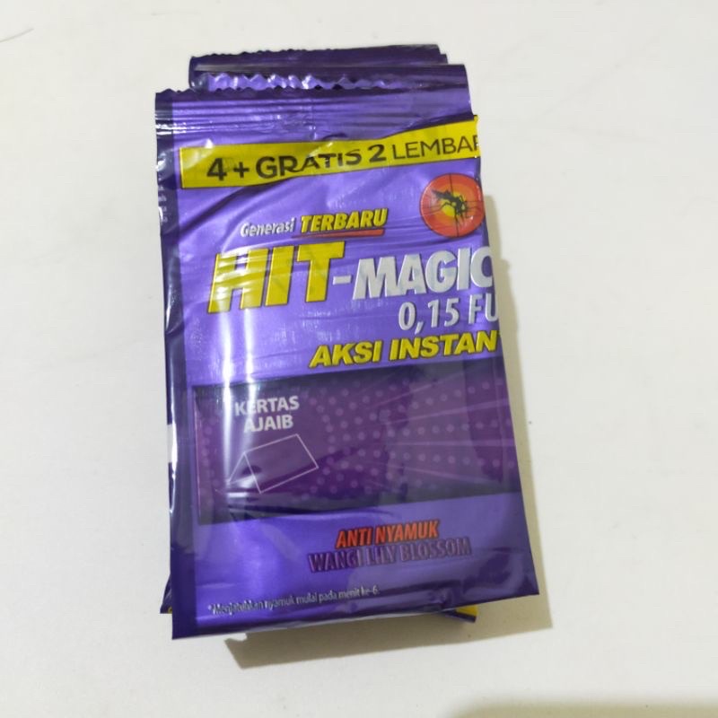 Jual Hit Magic Kertas Ajaib Instant Ecer isi 1 pcs Obat Nyamuk Satuan 4 ...