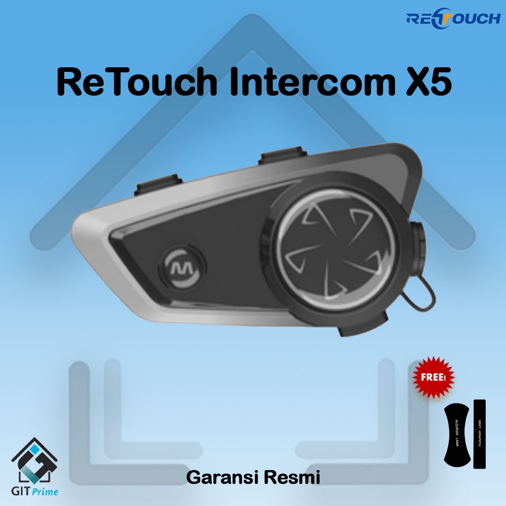 Jual Retouch Intercom X5 Bluetooth Headset Helm Garansi Resmi | Shopee Indonesia