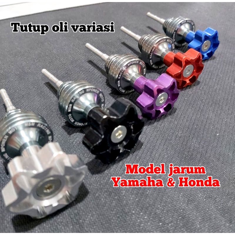 Jual Tutup Oli Variasi honda yamaha Model Jarum CNC UNIVERSAL / Tutup ...