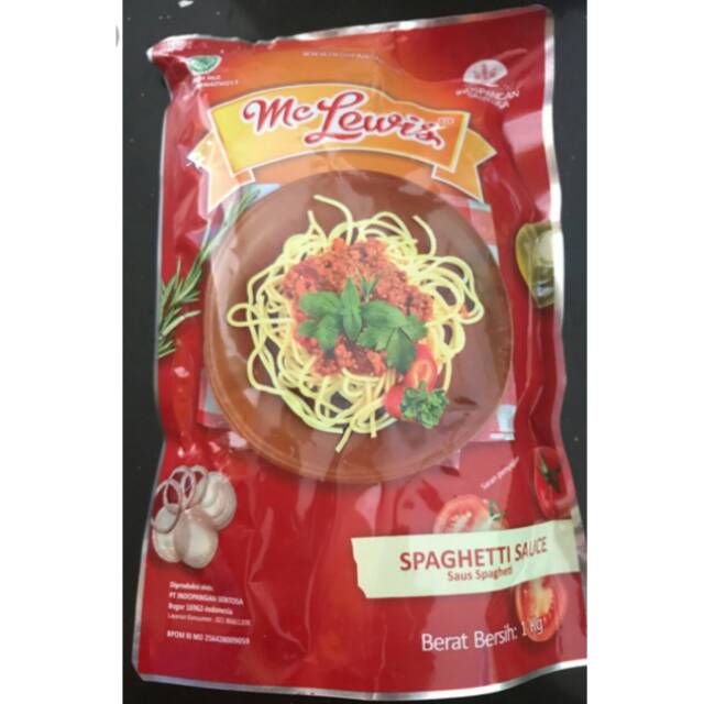 Jual MC LEWIS Spaghetti Sauce (Saus Spaghetti) 1kg | Shopee Indonesia