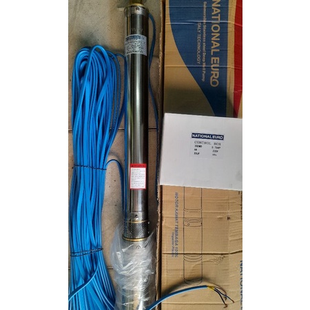 Jual Pompa satelit National 3/4 hp 3 inch komplit kabel 50 meter ...