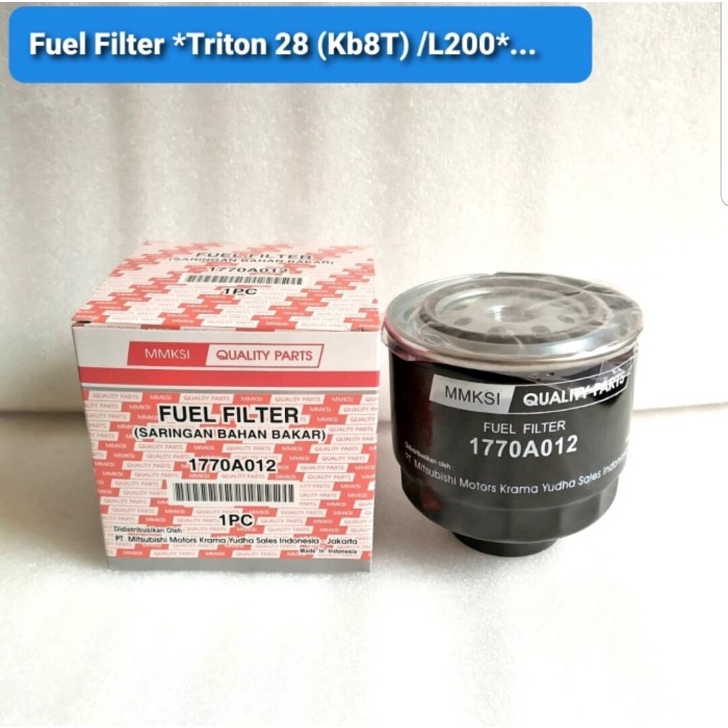 Jual FUEL FILTER SOLAR TRITON 2.8CC L200 KB8T - SARINGAN BAHAN BAKAR ...