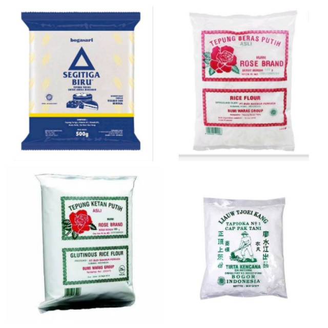 Jual Segitiga Biru, Tepung Beras, Tepung Ketan, Tepung Tapioka 500 gram ...