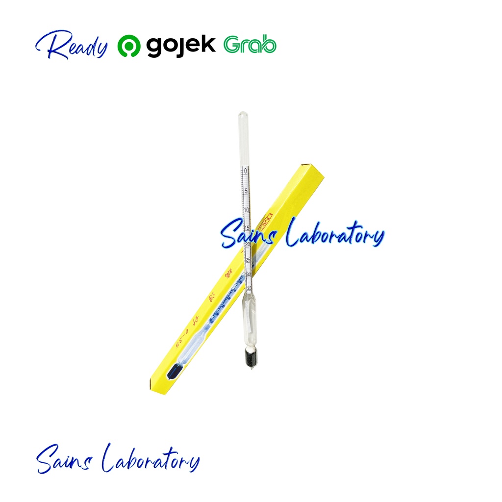 Jual Hydrometer Baume Scale 0 - 35 Baume Alat Ukur Salinitas Air Laut ...