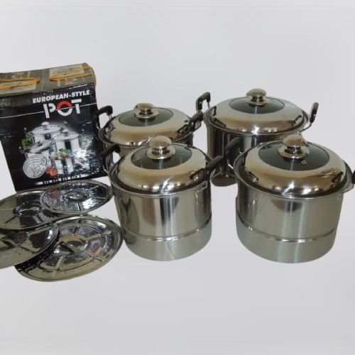 Jual Steamer Stockpot Saito 555 European Style GNS6|Dandang Stainless ...